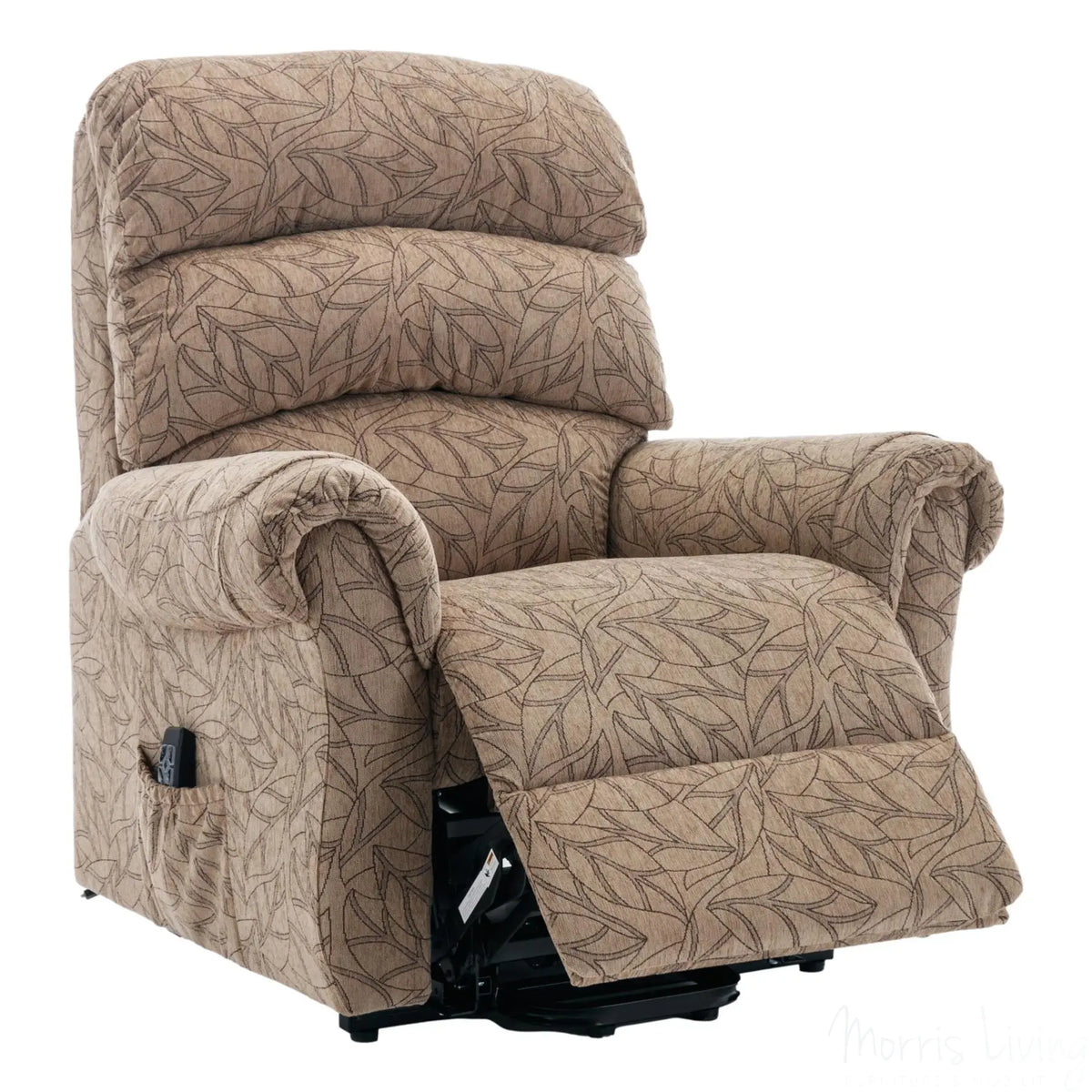 The Amesbury Dual Motor Riser Recliner Electric Mobility Chair - Cocoa ...